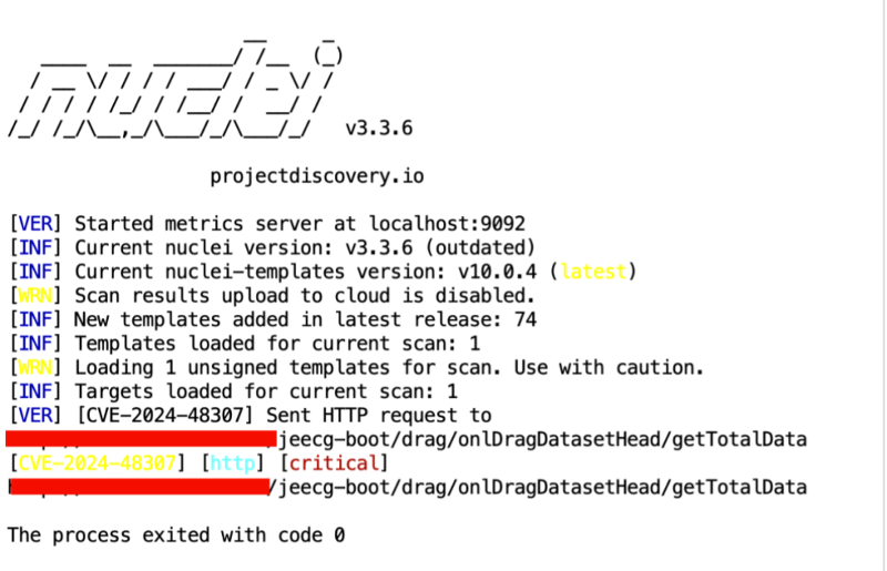 JeecgBoot SQL注入漏洞CVE-2024-48307 | 狼目安全